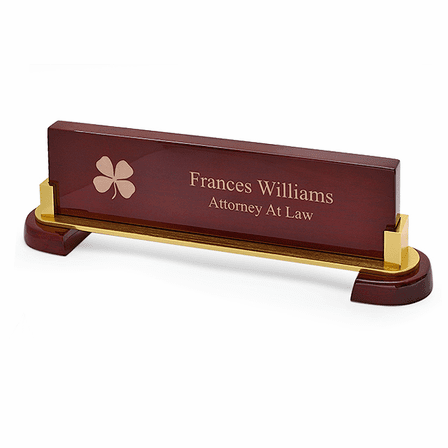 Irish Theme Personalized Desktop Name Plate