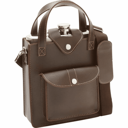Jumbo Size 80 Ounce Flask With Sheath - Executive Gift Shoppe