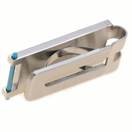 Kobalt Engraved Spring Loaded Money Clip - Executive Gift Shoppe