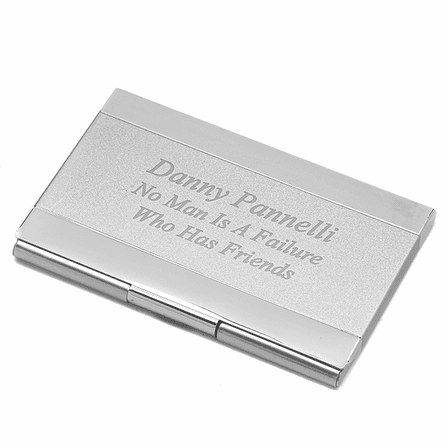 Laser Engraved Two Tone Business Card Holder