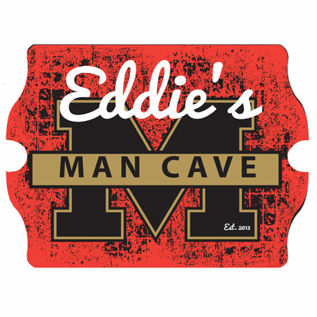 Man Cave University Vintage Pub Sign - Free Personalization - Executive ...