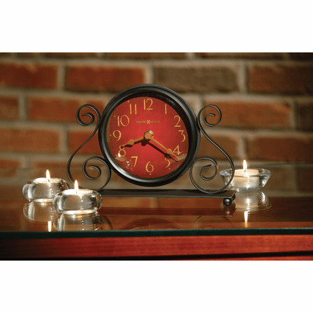 Marisa Bent Scroll Iron Table Clock by Howard Miller - Executive Gift ...