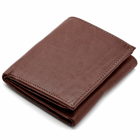 Men's Trifold Wallet with Double ID Windows - Executive Gift Shoppe