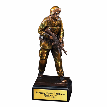 Military Man Personalized Award - Executive Gift Shoppe