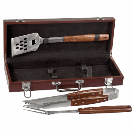 Monogram Rosewood Barbecue Set - Executive Gift Shoppe