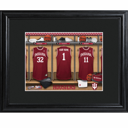 Personalized College Basketball Locker Room Print - Executive Gift Shoppe