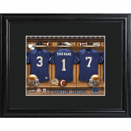 Personalized College Football Locker Room Print - Executive Gift Shoppe