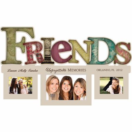 Personalized Friends Word Style Photo Frame - Executive Gift Shoppe