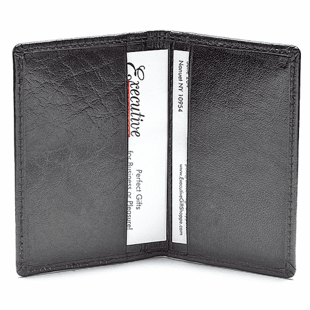 Personalized Leather Business & Credit Card Case - Executive Gift Shoppe