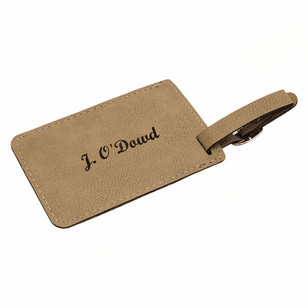 Personalized Leatherette Luggage Tag - Executive Gift Shoppe