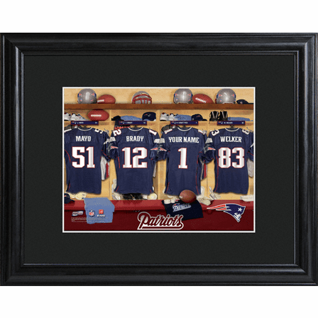 Personalized NFL Locker Room Print - Executive Gift Shoppe