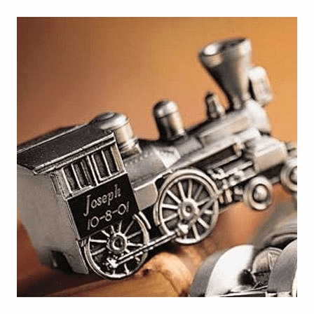 Personalized Pewter Train Bank - Executive Gift Shoppe