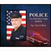 Police Badge Personalized Marble Photo Frame - Executive Gift Shoppe