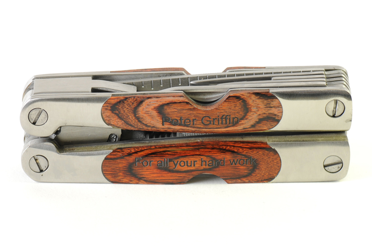 Personalized Rosewood Handle Stainless Steel Multi Tool - Executive ...