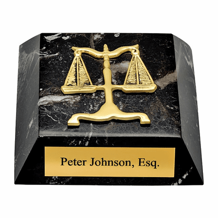 Scales of Justice Paperweight - Executive Gift Shoppe