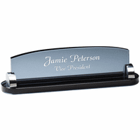 Personalized Glass Desktop Name Plate - Executive Gift Shoppe