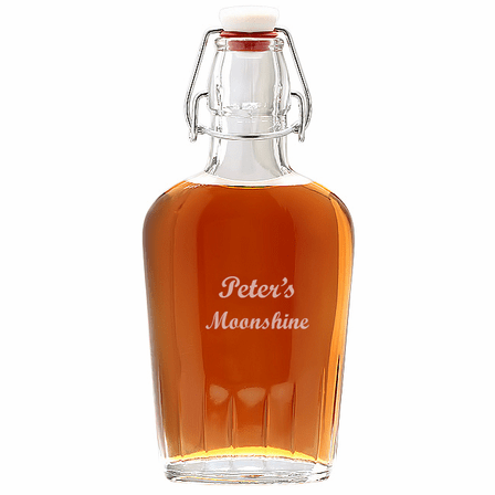 Personalized Vintage Glass Flask - Executive Gift Shoppe