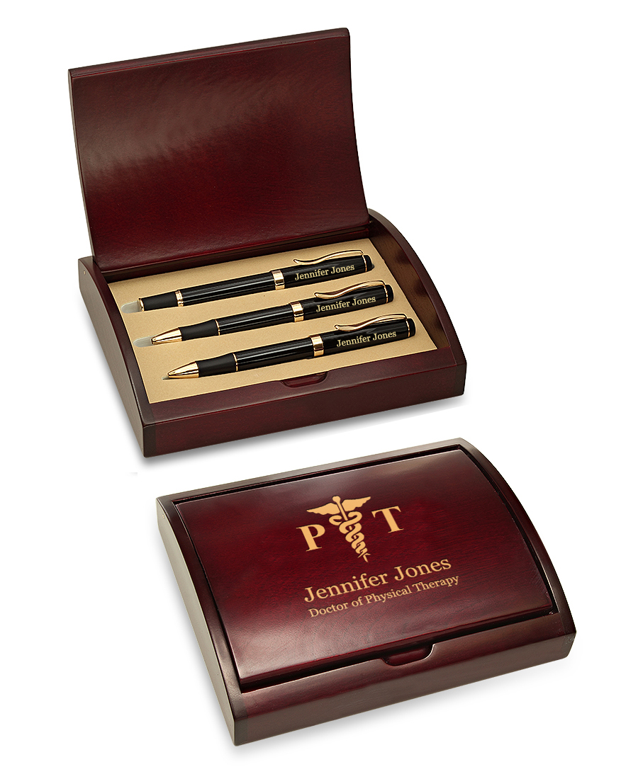 Physical Therapist Three Piece Pen & Pencil Gift Set - Personalized