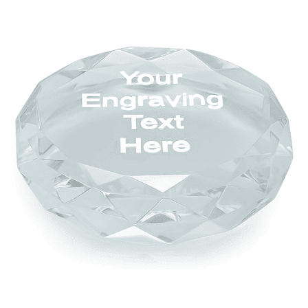 Premier Crystal Round Paper Weight - Executive Gift Shoppe