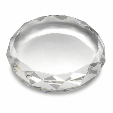 Premier Crystal Round Paper Weight - Executive Gift Shoppe