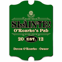 Slainte Pub Sign - Free Personalization - Executive Gift Shoppe