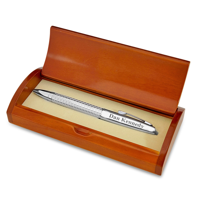 Diamond Cut Personalized Ballpoint Pen Gift Set - Executive Gift Shoppe