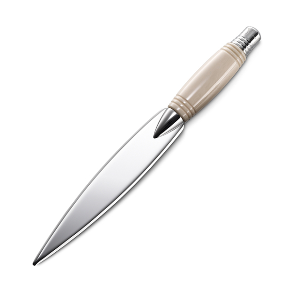 Stainless Steel Letter Opener With White Handle by Dalvey - Executive ...