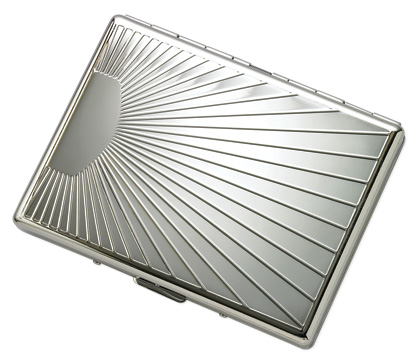 Starburst Design Single Sided Cigarette Case for Kings and 100s ...