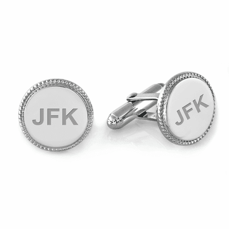 Sterling Silver Monogrammed Cufflinks - Executive Gift Shoppe