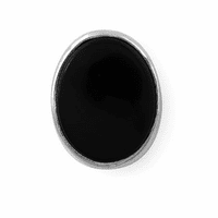 Onyx & Mother of Pearl Sterling Silver Tie Tack - Executive Gift Shoppe