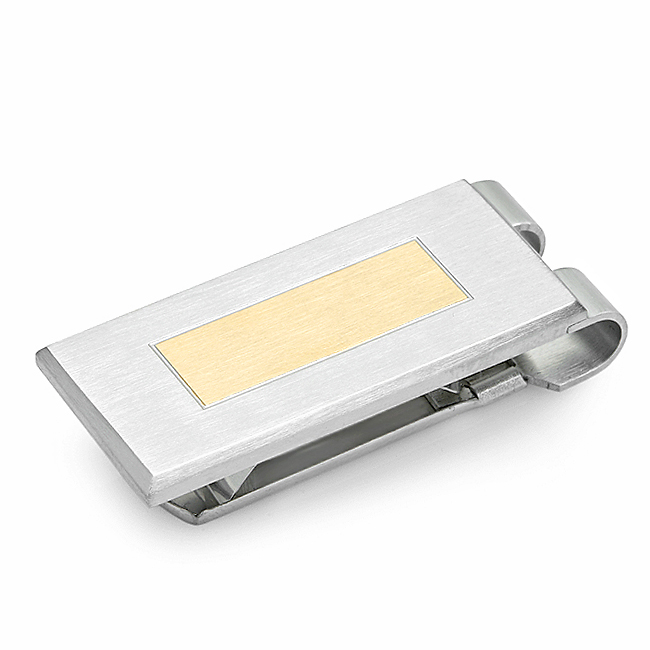 Symphony Engraved Spring Loaded Money Clip - Executive Gift Shoppe