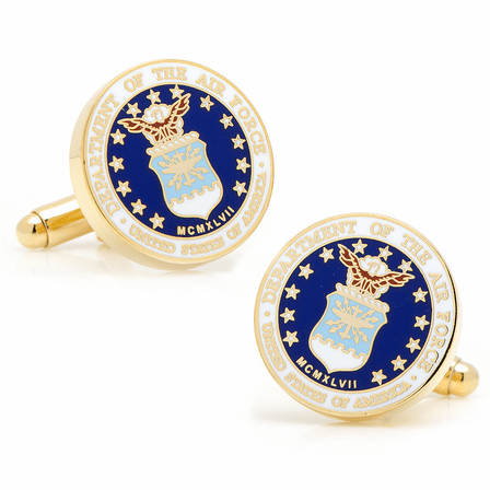 US Air Force Gold Plated Cufflinks - Executive Gift Shoppe