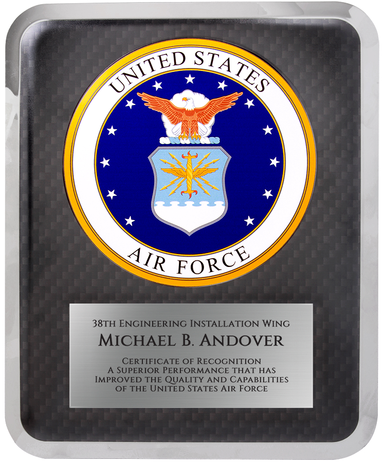 US Air Force Military Plaque - Executive Gift Shoppe