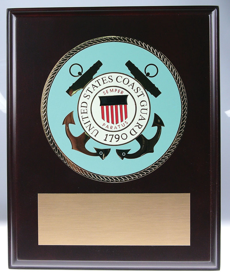 US Coast Guard Military Plaque - Executive Gift Shoppe