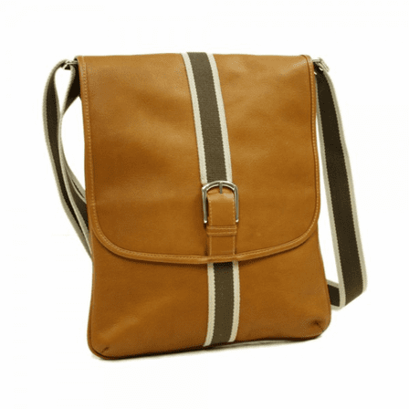 Vertical European Messenger Bag by Piel Leather - Free Personalization ...