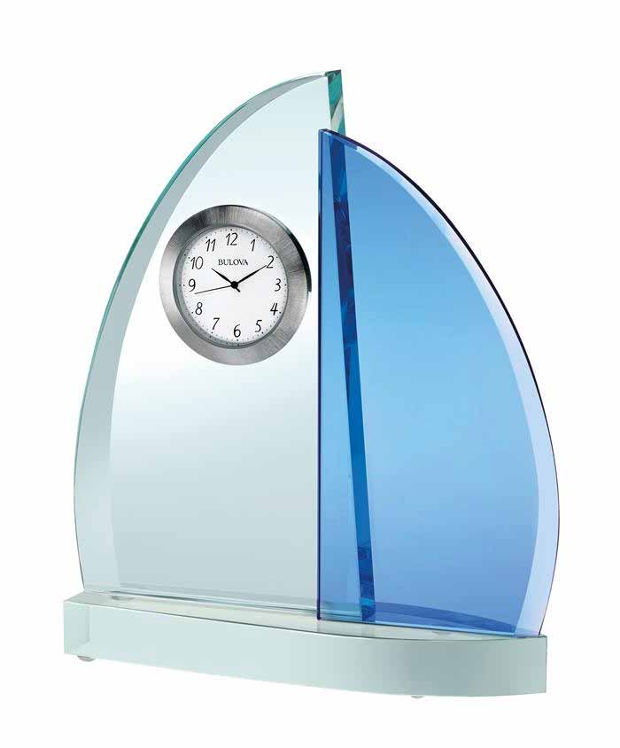 Windswept III Desktop Clock By Bulova - Executive Gift Shoppe