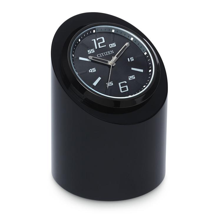 Workplace Collection Circular Black Clock with Sporty Dial by Citizen