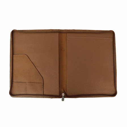 Zippered Leather Padfolio by Piel - Executive Gift Shoppe