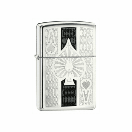 Zippo Ace High Polish Chrome Zippo Lighter - ID# 24196 - Executive Gift ...