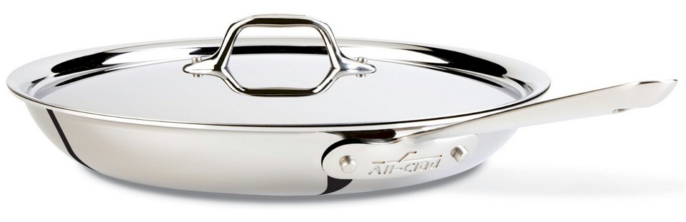 All-Clad Stainless 12 inch Fry Pan with Lid
