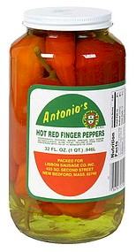 * Antonio's Red Hot Finger Peppers 32 oz.
