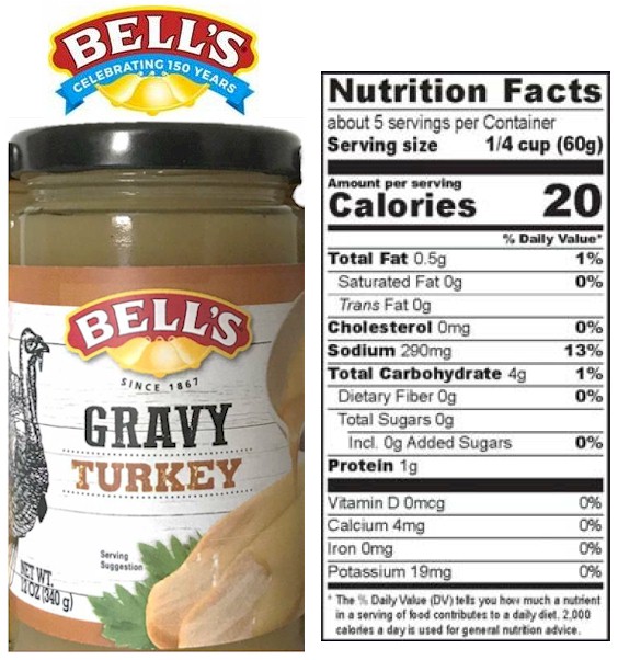 * Bell's Turkey Gravy 12 oz.