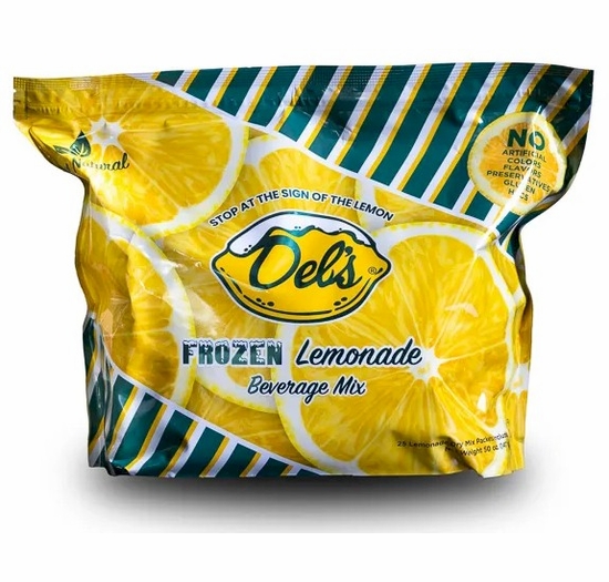 Del's Frozen Lemonade Beverage Mix 25-packets
