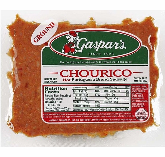 Gaspar's Ground Chourico 1 lb.