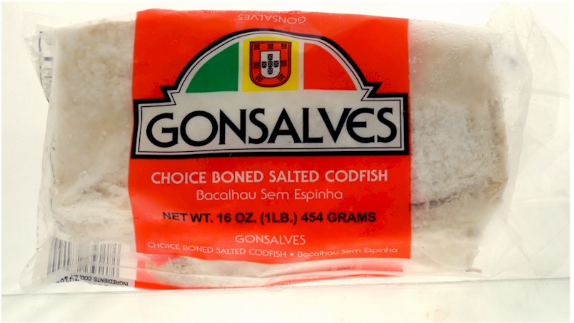 Gonsalves Salted Codfish "Bacalhau Sem Espinha" 1 lb.