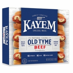Kayem Old Tyme Natural Casing Franks 5 LBS.