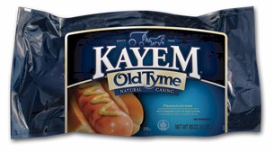 Kayem Old Tyme Natural Casing Franks 5 LBS.