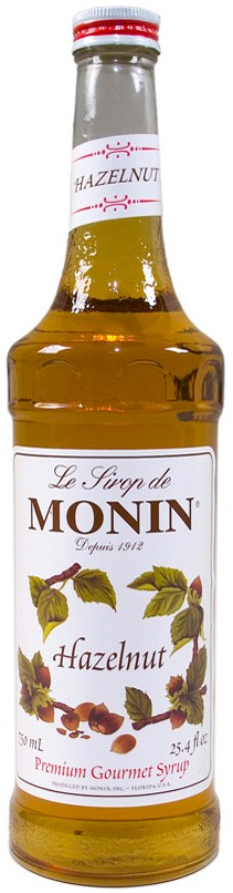 Monin Hazelnut Premium Gourmet Syrup 33.8 oz.