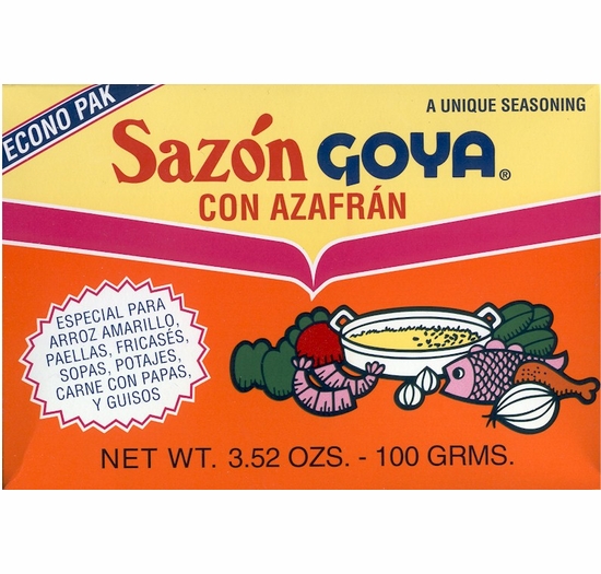 Sazon Goya con Azafran Seasoning 3.52 oz.