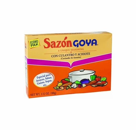 Sazon Goya Con Culantro Y Achiote Seasoning 3.52 oz